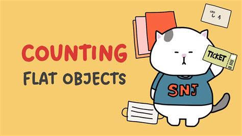 [genki Lesson 5] How To Count Flat Objects In Japanese まい Mai