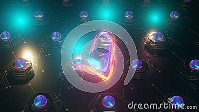Inside Quantum PC Quantum Computing Circuit At Work Superposition And Entanglement Qubit