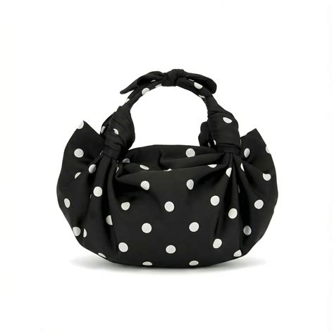 Limited Edition Black And White Polka Dot Nla Knot Bag Nlacollection