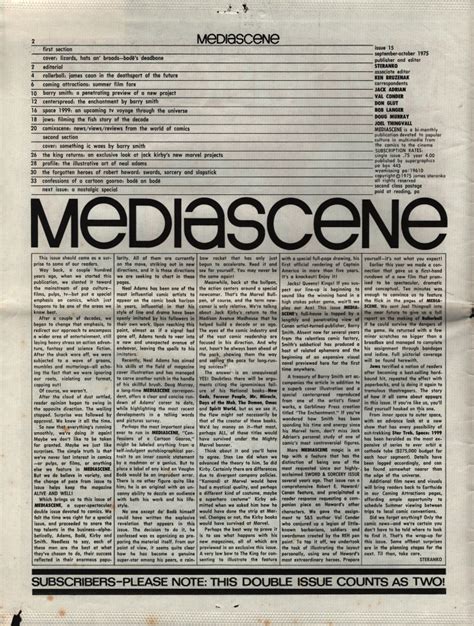 Mediascene Issue 15 Comix Media Scene