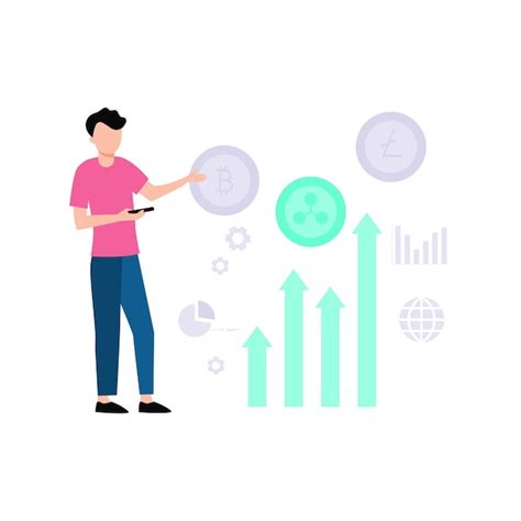 Premium Vector Boy Looking At Graph Of Cryptocurrencies Premium Vector Boy Looking At Graph Of Cryptocurrencies