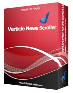 WordPress Vertical News Scroller Pro I Web Solution