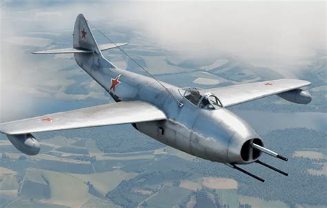 Wallpaper Ussr The Mig 9 Okb Mig Frontline Fighter For Mobile And