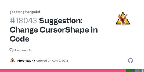 Suggestion Change CursorShape In Code Issue Godotengine Godot GitHub