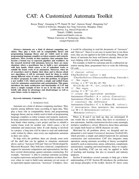 pdf cat a customized automata toolkit