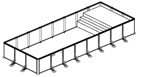 Rectangle Semi In Ground Pool Kits Diy Semi Inground Pool Kits
