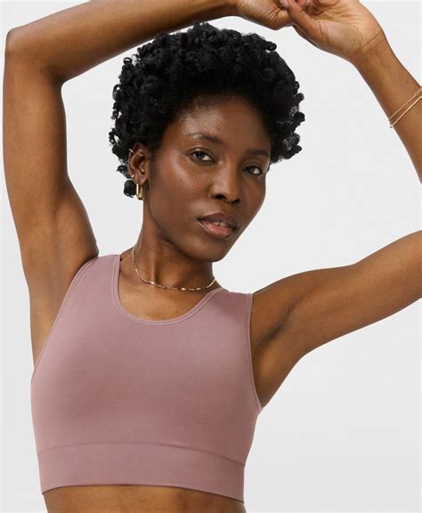 Stamina Seamless Scoop Bra Duskberry Purple Womens Sports Bras