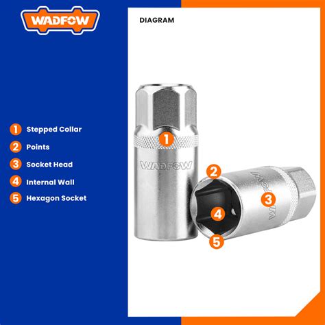 Wadfow Spark Plug Socket Tool 16mm 21mm12 12 Inch Shopee Philippines
