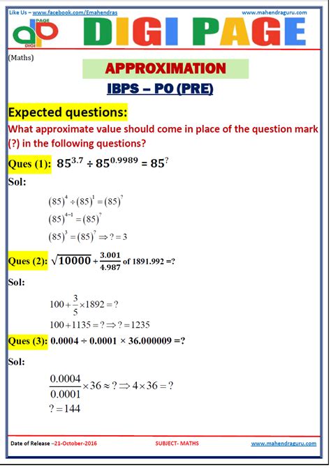 Dp Approximation Maths 21 Oct 2016