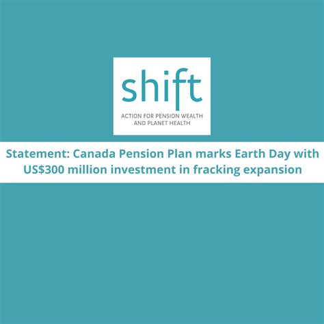 Cppib Marks Earth Day With 300 Million Investment In Fracking