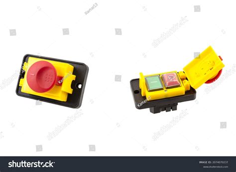 Industrial Electromagnetic Switch Emergency Stop Push Stock Photo Shutterstock