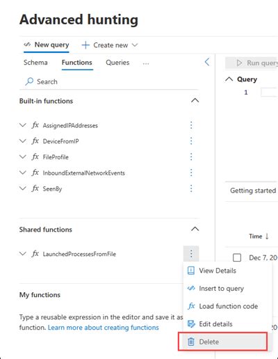 Custom Functions In The Advanced Hunting Schema Microsoft Defender Xdr Microsoft Learn