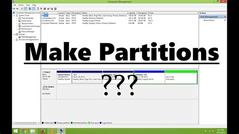 How To Make Hard Disk Drive Partitions In Windows NO SOFTWARE YouTube