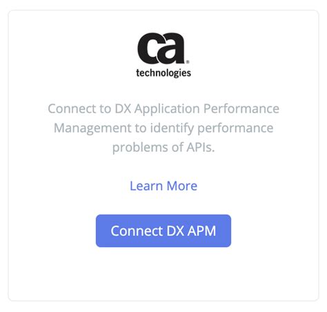 dx application performance management integration ca apm