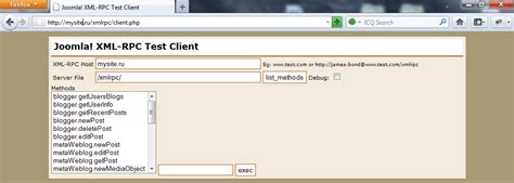 Изучаем joomla xml rpc test client Интересно почитать…