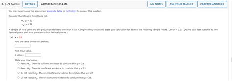 Solved 8 [ 19 Points] Details Aswsbe14 9 E 014 Mi My Notes