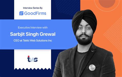 Tekki Web Solutions Inc On Linkedin 🌟 Honored To Be Featured On Goodfirms Our Ceo ⚡️ Sarbjit