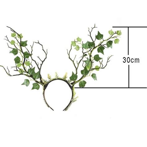 Antler Headband Horn Antler Nymph Flower Crown Dressup Etsy