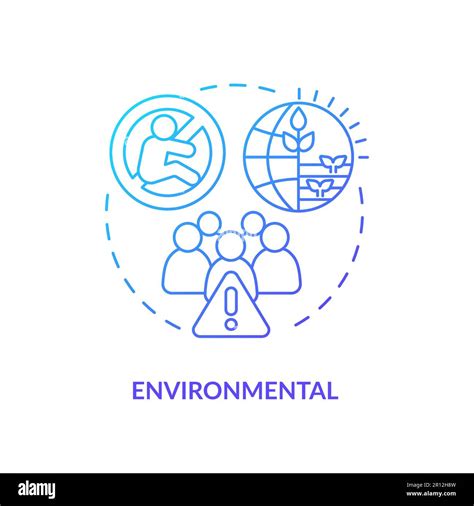 Environmental Blue Gradient Concept Icon Stock Vector Image And Art Alamy