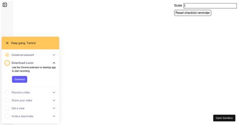 Onboarding Checklist Forked Codesandbox