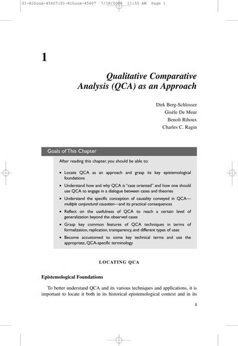 Pdf Qualitative Comparative Analysis Qca As An … Qualitative
