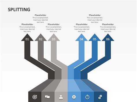 Split Arrows PowerPoint Template