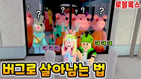로블록스 피기 벽을 뚫고 하늘도 날 수 있다 돼지그래니 전염병에서 버그로 살아남는 방법ㅋㅋ 도리수니 Youtube