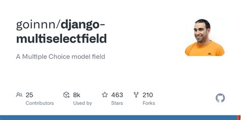 Github Goinnndjango Multiselectfield A Multiple Choice Model Field