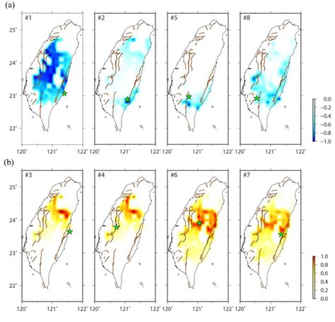 A The Summed And Normalized Seismic Quiescence Map For The Selected