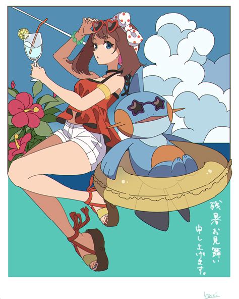 Hari611 Marshtomp May Pokemon Nintendo Pokemon Pokemon Oras White Footwear Highres