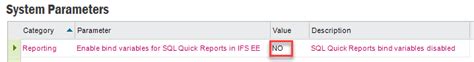 ifs apps 10 upd 17 18 quick reports parameters issue ifs community