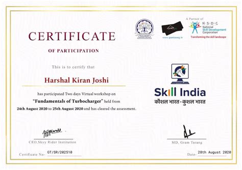 harshal joshi on linkedin gained valuable knowledge and cleared many