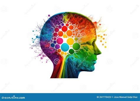 Illustration Of A Human Head And Brain Thinking Concept Neurological Connections Generative