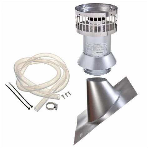 Rheem Protech Stainless Steel Concentric 3 In 5 In Direct Vent Vertical Termination Kit