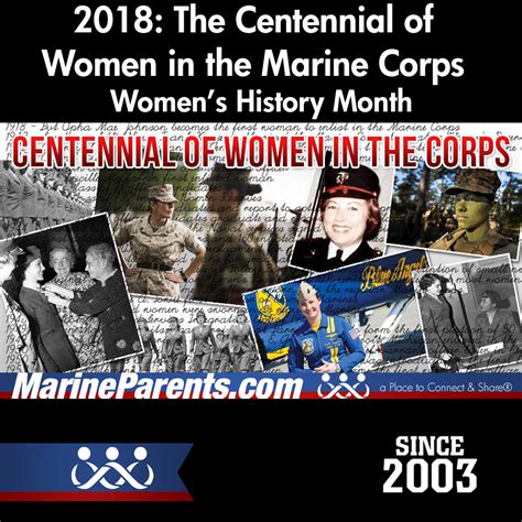2018 100 Years Of Women In The Marine Corps
