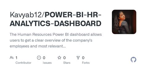 Github Kavyab Power Bi Hr Analytics Dashboard The Human Resources Power Bi Dashboard Allows