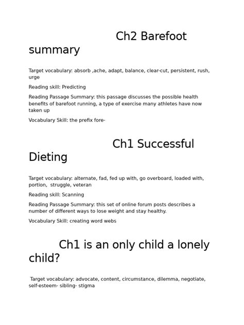 summary 12 chapters pdf vocabulary