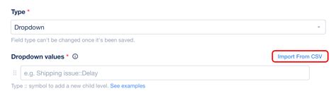 Import Dropdown Values From A Csv File