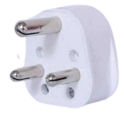 Easy To Handle 240 Voltage White 3 Pin Electrical Plug For Home
