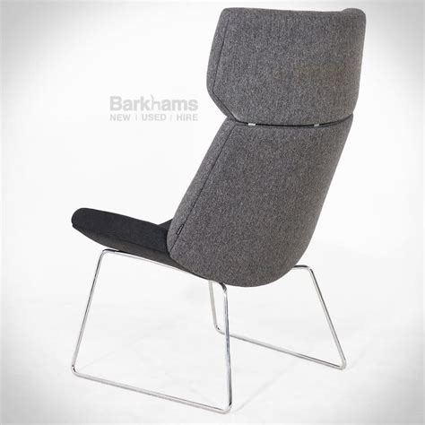 Verco Echo Chair High Back In Grey And Black Echo Chair High Back By Verco High Bak Verco Echo