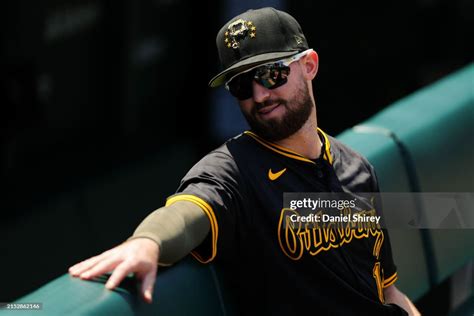 Jared Triolo Of The Pittsburgh Pirates Looks On Prior To The Game