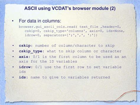 PPT Reading And Writing CDMS Incompatible ASCII Or Binary Files PowerPoint Presentation ID