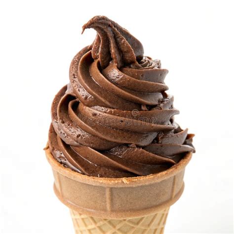 Chocolate Soft Serve Ice Cream Stock Illustration Illustration Of
