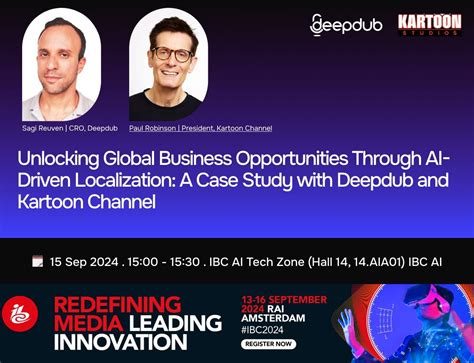 Ibc2024 Aidubbing Dubbing Animation Ofir Krakowski