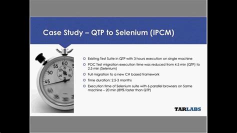 qtp uft vs selenium webinar youtube