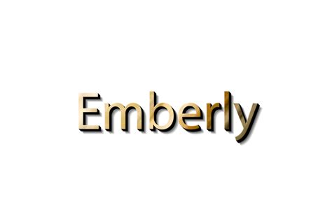 Emberly 3d Name 15079649 Png
