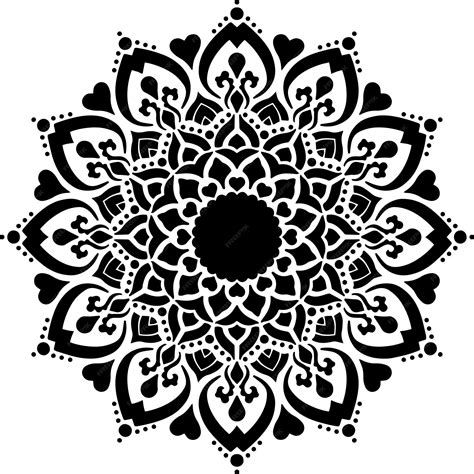Premium Vector Mandala Stencil Template Printable Design Illustration
