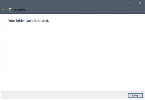 The Folder Cannot Be Shared Windows Forums