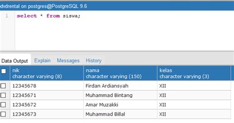 tutorial belajar postgresql insert lebak cyber