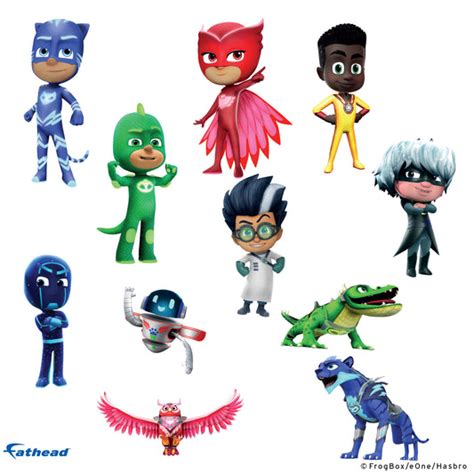 Pj Masks Tagged Character Together Fathead